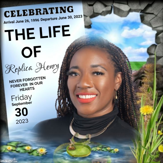 Funeral Announcement flyer,simple | modern | Template | PosterMyWall