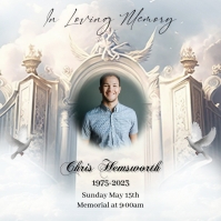 Funeral Instagram post Template | PosterMyWall