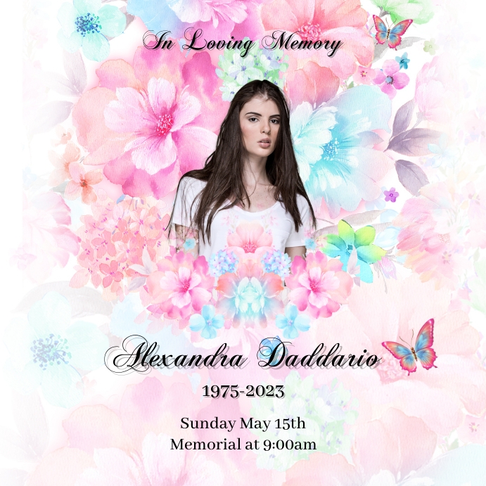 Funeral Announcement Instagram Post Template | PosterMyWall