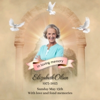 Funeral Announcement Instagram Post Template | PosterMyWall