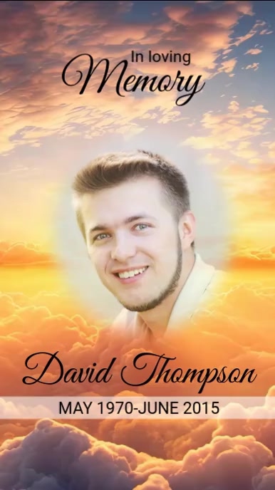 Funeral Announcement Instagram Story Template | PosterMyWall