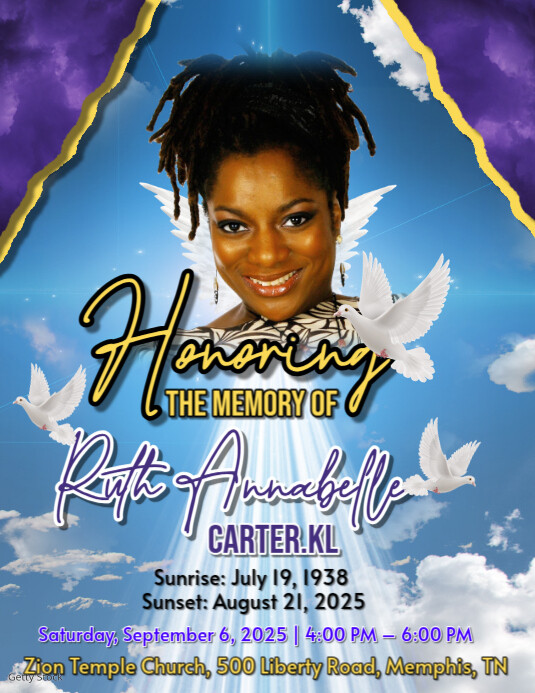 Funeral Announcement Sympathy Flyer Template | PosterMyWall