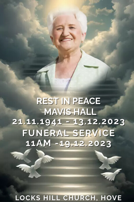 Funeral Announcement Template | PosterMyWall