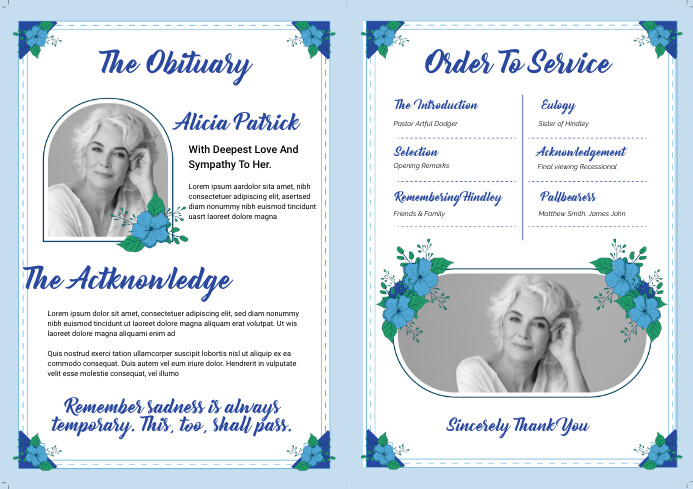 Funeral Brochure_02 Template | PosterMyWall