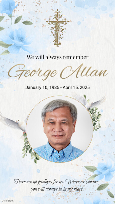 Funeral Card Template | PosterMyWall