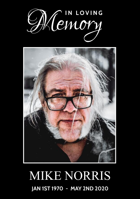 funeral card Template | PosterMyWall