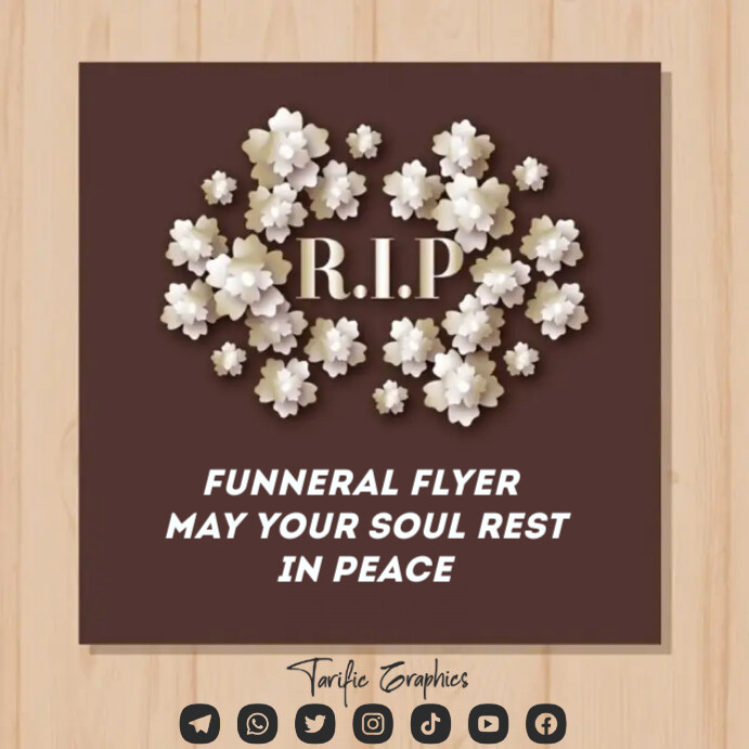 funeral card Template | PosterMyWall