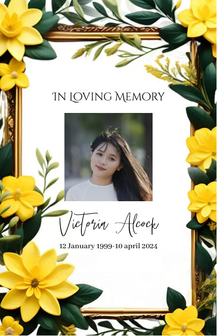 Funeral card Program Template (1) | PosterMyWall