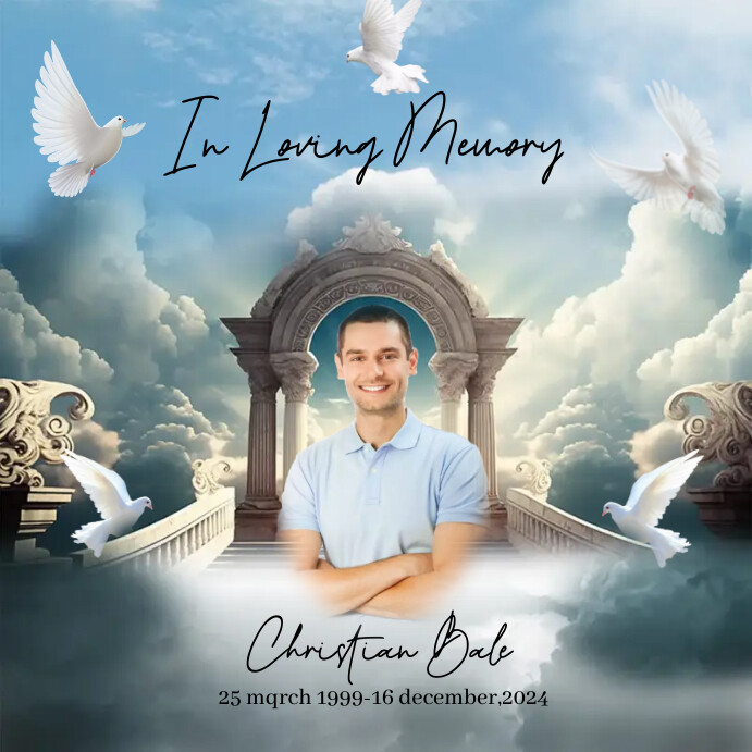 Funeral card Template instagram post (1) | PosterMyWall