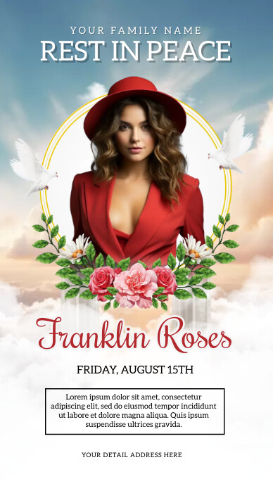 Funeral Day Flyer or Poster Template (3) | PosterMyWall