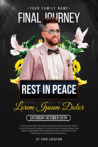 Funeral Day Flyer or Poster Template | PosterMyWall