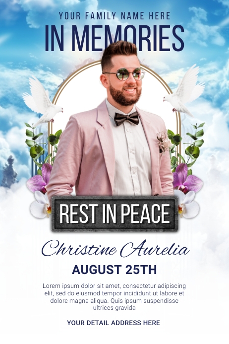 Funeral Day Flyer or Poster Template | PosterMyWall