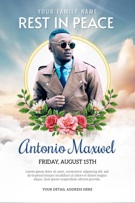 Funeral Day Flyer or Poster Template | PosterMyWall