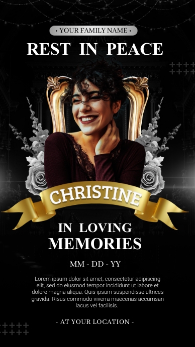 Funeral Day Instagram Post Template | PosterMyWall