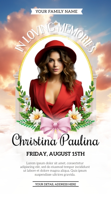 Funeral Day Instagram Stories Template | PosterMyWall