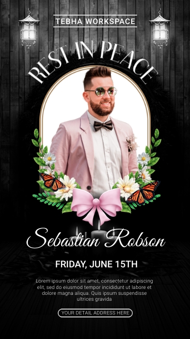 Funeral Day Instagram Stories Template | PosterMyWall