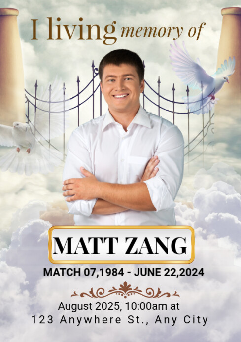 Funeral Template | PosterMyWall