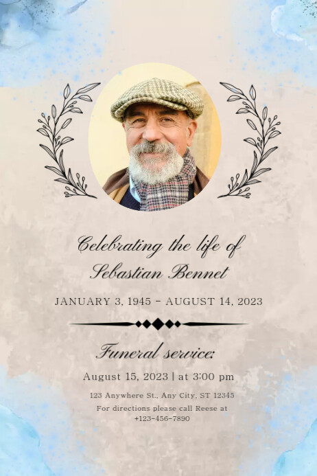 FUNERAL Template | PosterMyWall