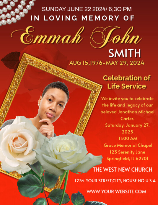 Copy of Funeral | PosterMyWall