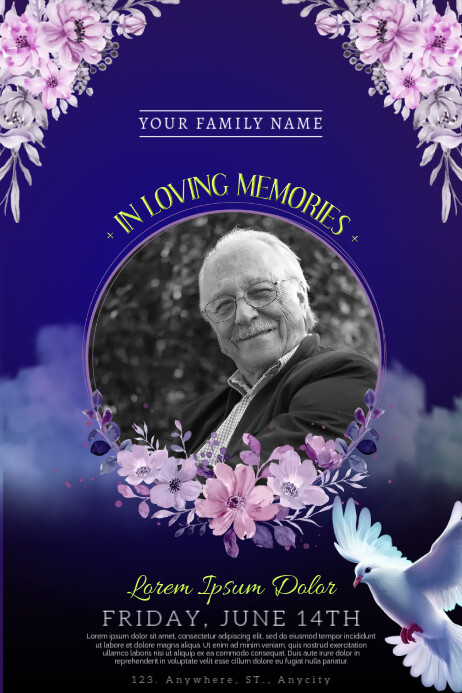FUNERAL Template | PosterMyWall