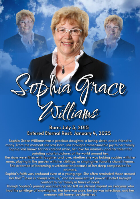funeral flyer, obituary and program Template | PosterMyWall