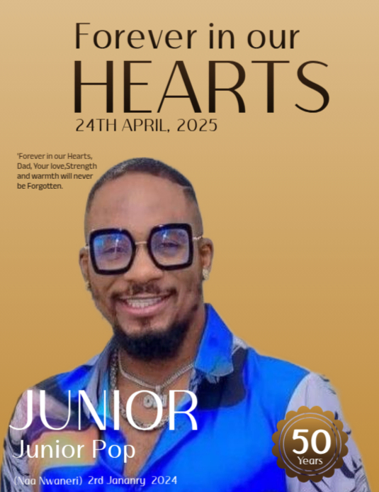 Modèle funeral flyer burial announcement poster | PosterMyWall