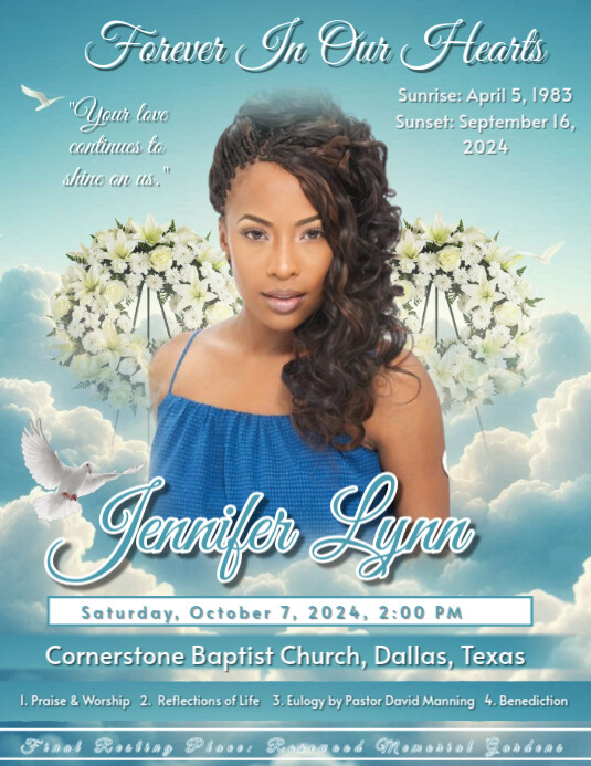 Copy of Funeral Flyer death anniversary announcement funeral flyer ...