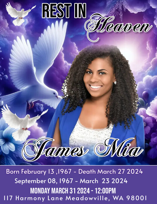 Copy of Funeral Flyer death anniversary announcement | PosterMyWall