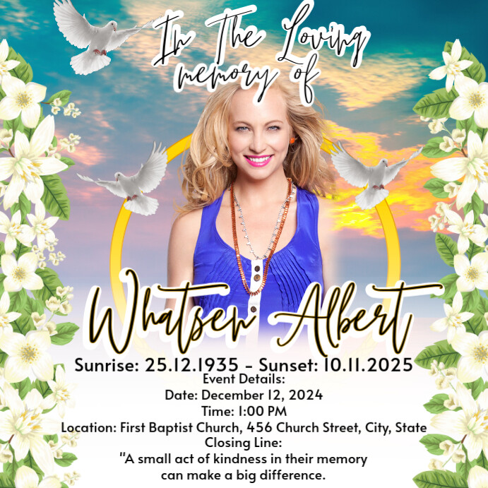 Funeral Flyer death anniversary announcement funeral flyer , in loving ...