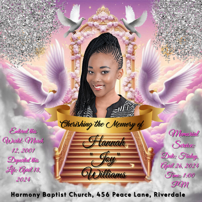 Plantilla de Funeral Flyer death anniversary announcement | PosterMyWall