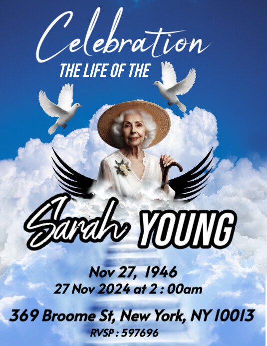 Funeral flyer Template | PosterMyWall