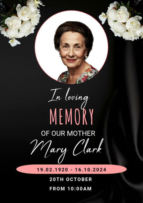 Copy of Funeral Flyer | PosterMyWall