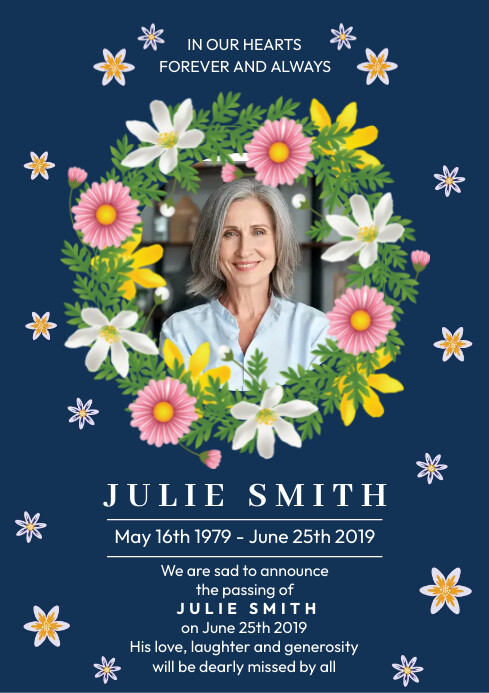 Funeral Flyer Templat | PosterMyWall