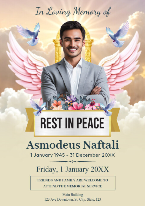 Funeral Flyer Template | PosterMyWall