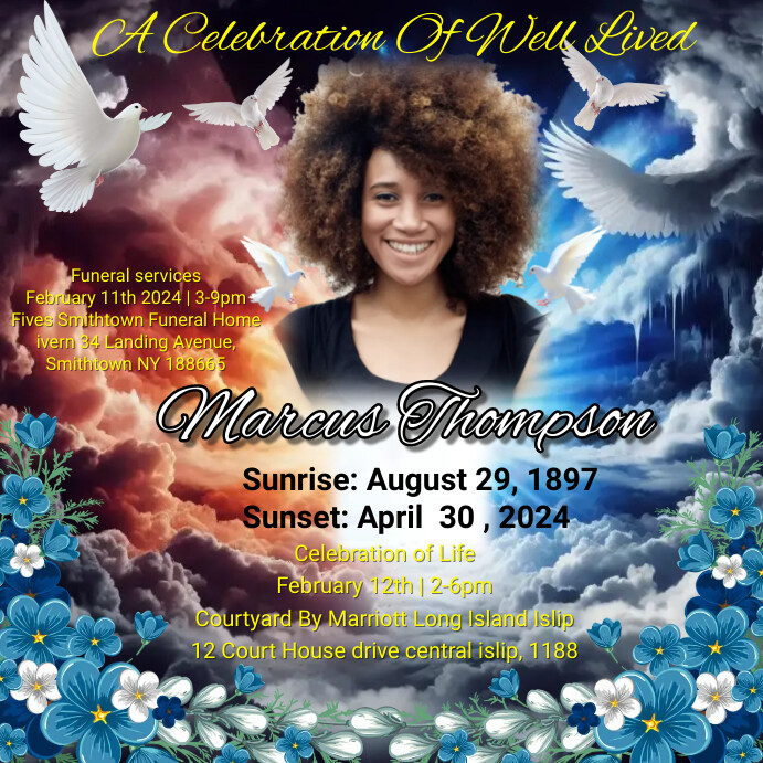 Funeral Flyer Template | PosterMyWall