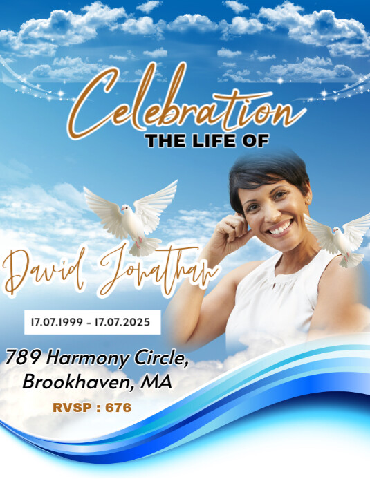 Funeral flyer Template | PosterMyWall