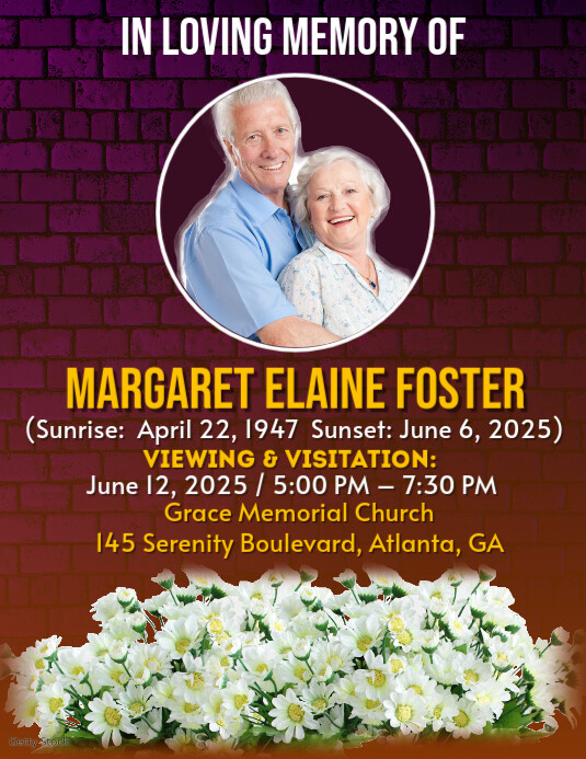 Funeral Flyer Template | PosterMyWall