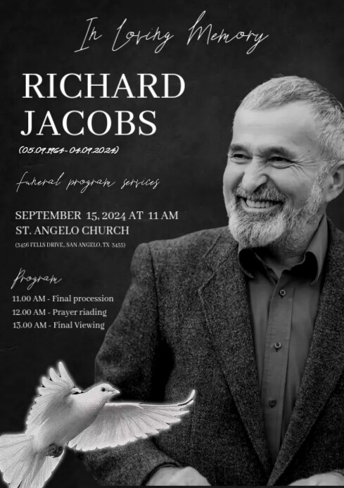 Funeral Flyer Template | PosterMyWall