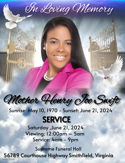 Funeral Flyer Template | PosterMyWall