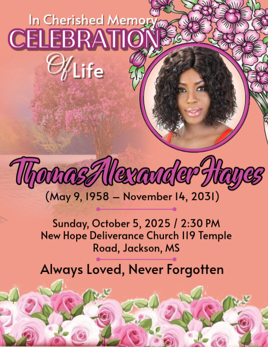 funeral flyer Template | PosterMyWall