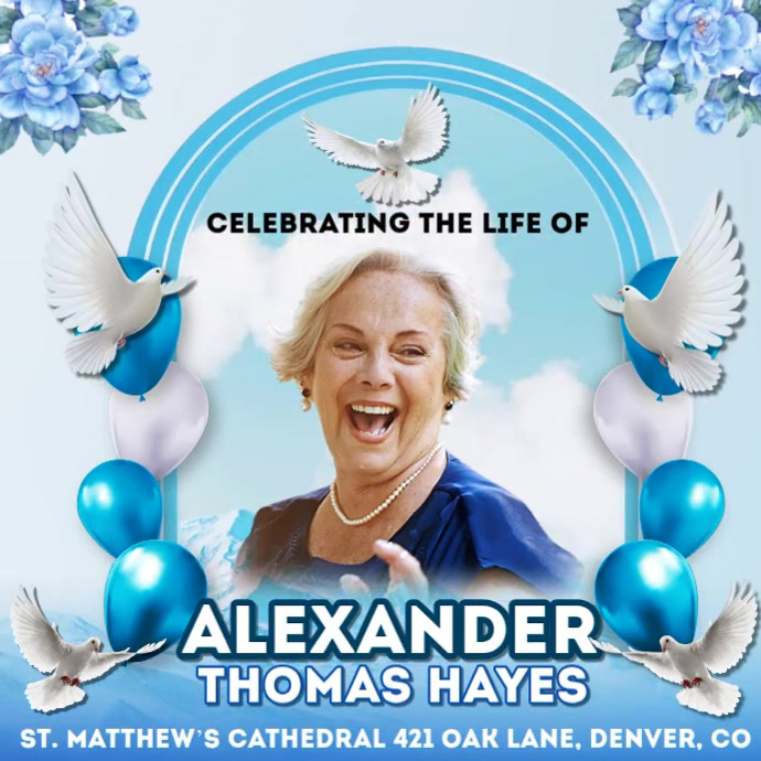 funeral flyer Template | PosterMyWall