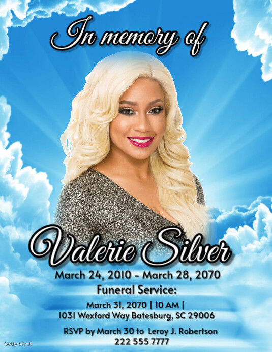 Funeral Flyer Memorial Flyer Template | PosterMyWall