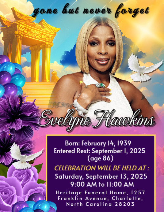 Funeral Flyer Memorial Flyer Template | PosterMyWall