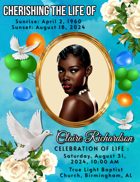 Funeral Flyer Memorial Flyer Template | PosterMyWall