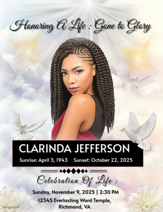 Funeral Flyer Memorial Flyer Template | PosterMyWall