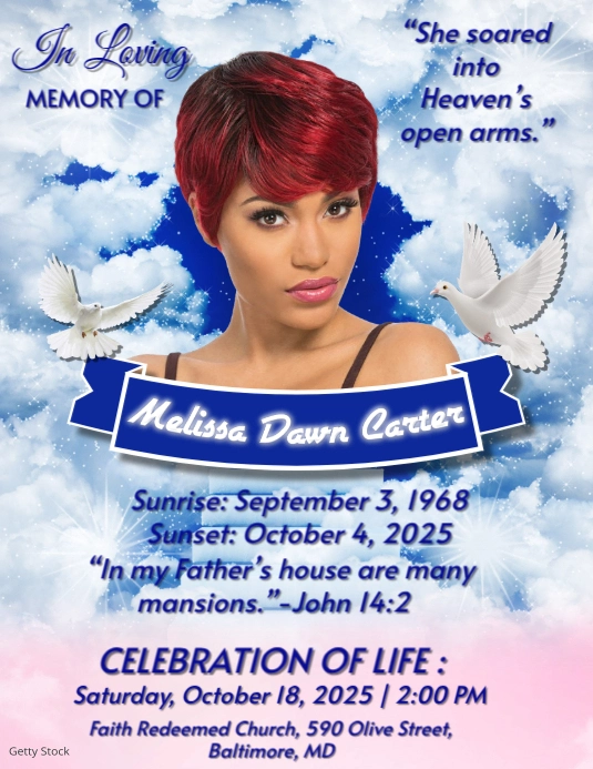 White Memorial Service Flyers Template | PosterMyWall
