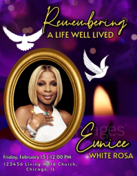 Funeral Flyer Memorial Flyer Template | PosterMyWall