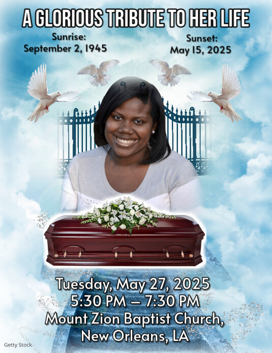 Copy of Funeral Flyer Memorial Flyer | PosterMyWall