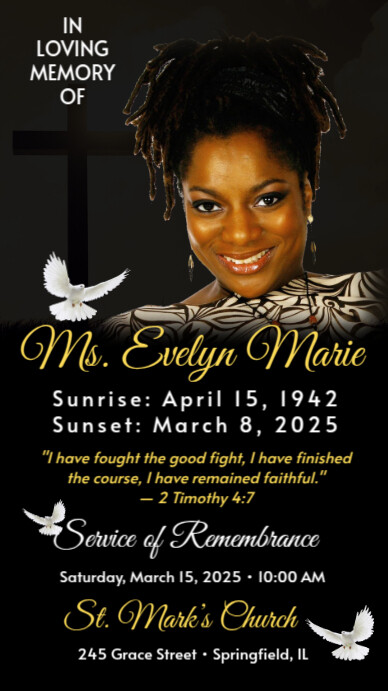 Copy of Funeral Flyer Memorial Flyer | PosterMyWall