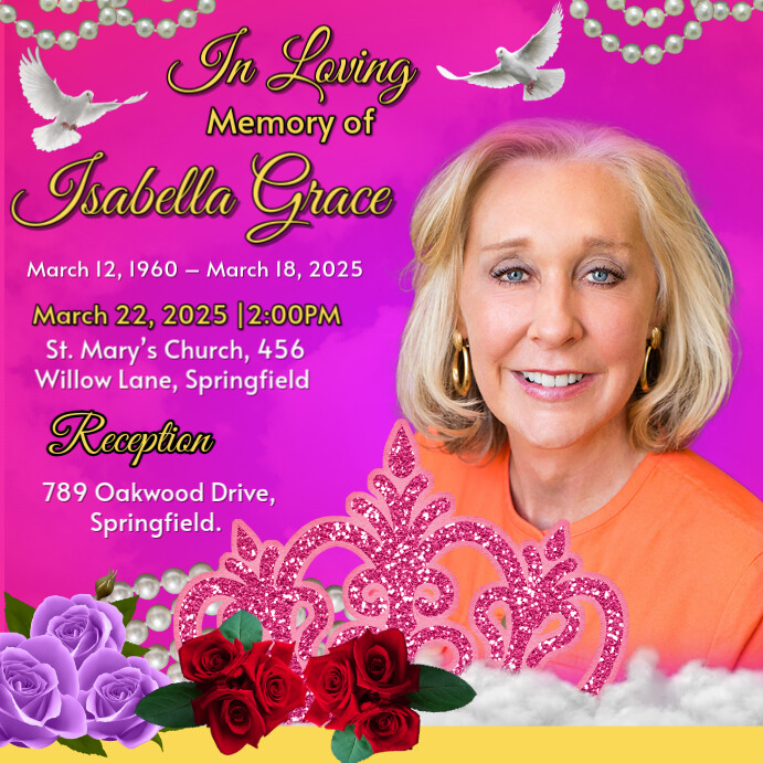 Funeral Flyer Memorial Flyer Template | PosterMyWall
